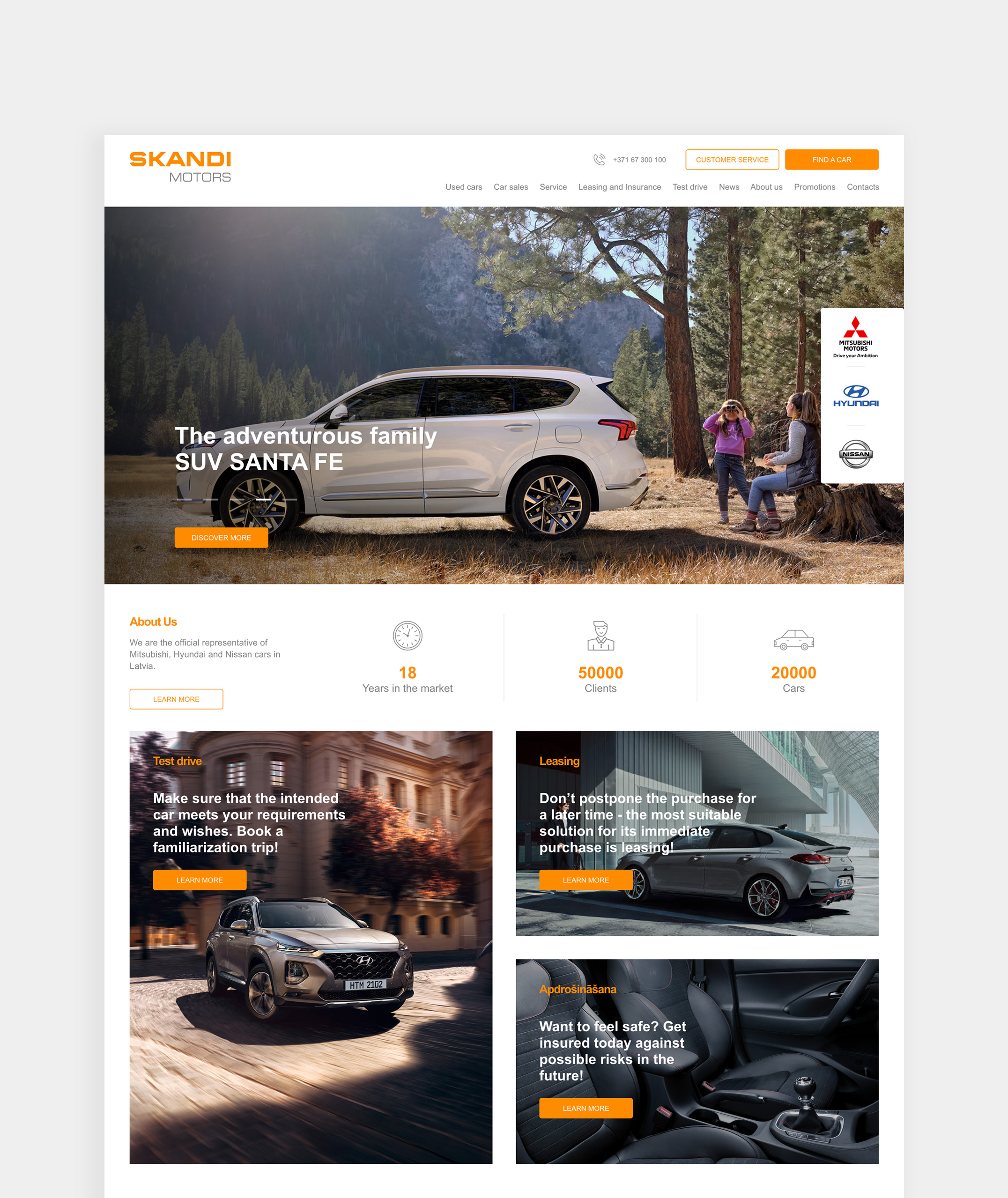 Website for Skandi Motors - MoveCreative