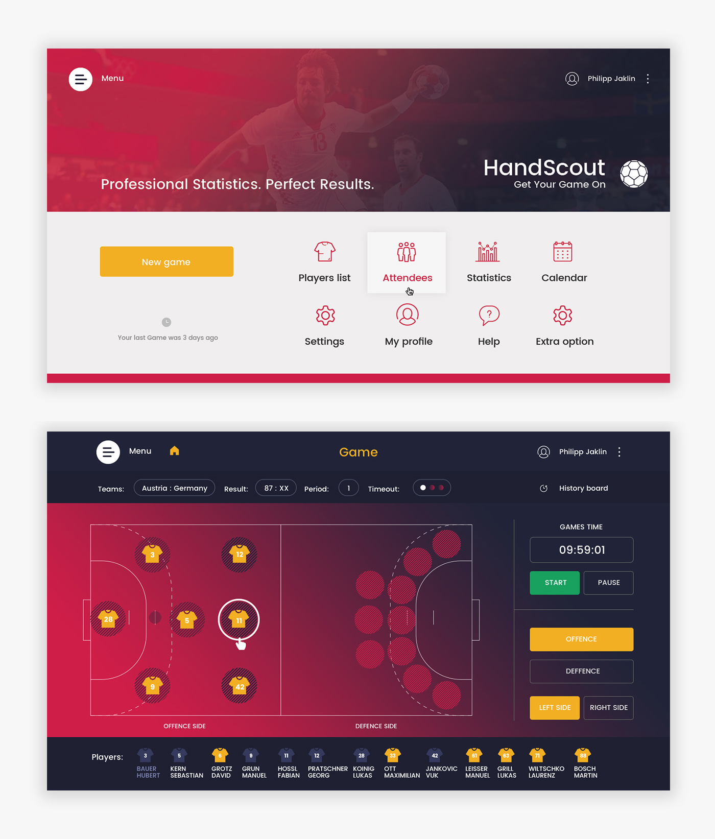Handball App - MoveCreative